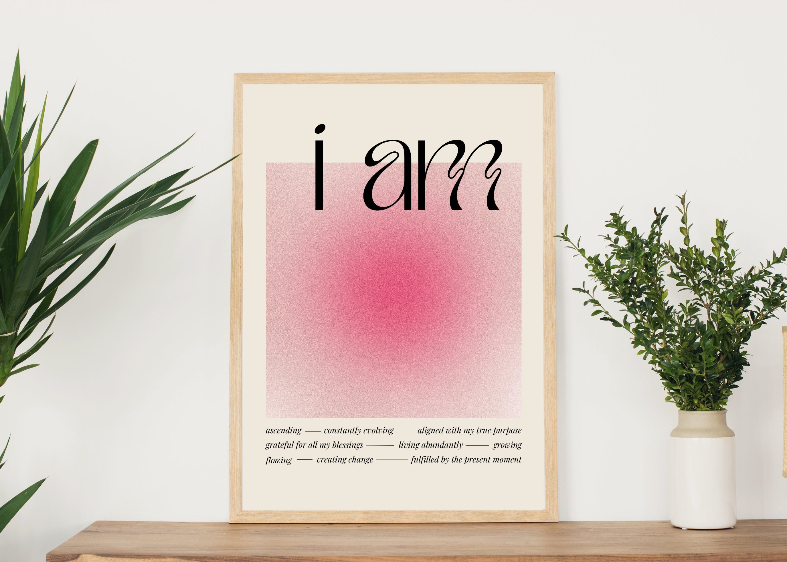 Affirmation Poster Pastel Aesthetic Art Print Positive Affirmation Wall ...
