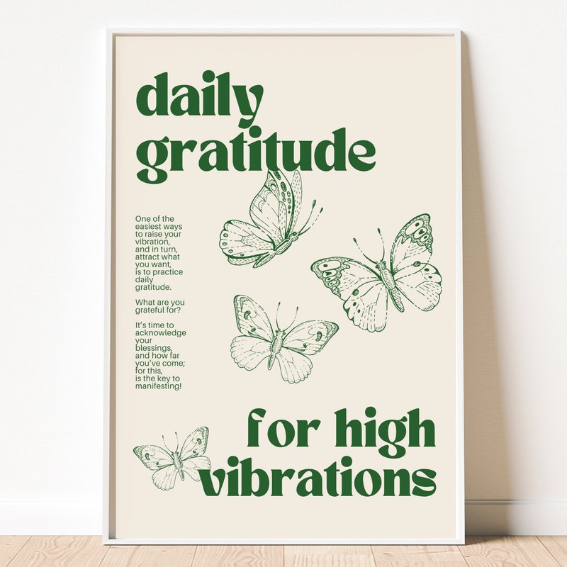 Gratitude Poster - Etsy