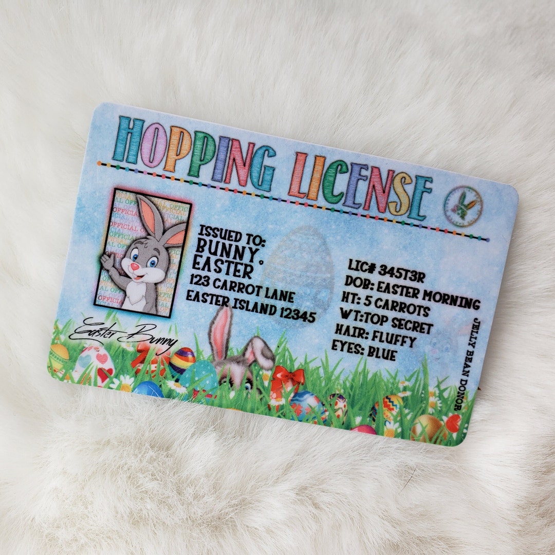 Easter Bunny License Scavenger Hunt Toddler Easter Gift First - Etsy