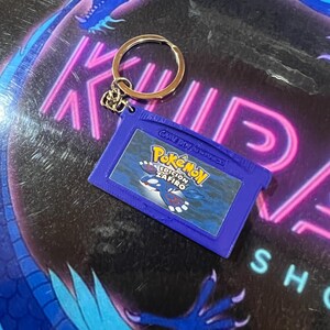 Pokemon Gameboy Advance Keychains Fire Red Leaf Green Blue Ruby ...