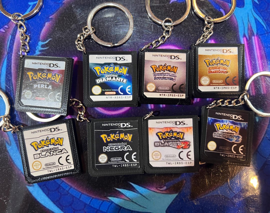 Pokemon Keychains Nintendo DS Diamond Pearl Platinum Gold Heartgold ...