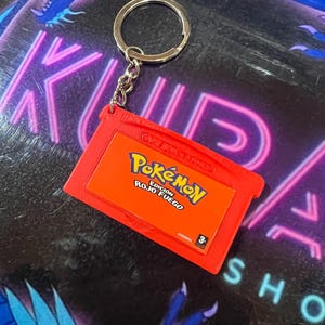 Pokemon Gameboy Advance Keychains Fire Red Leaf Green Blue Ruby ...