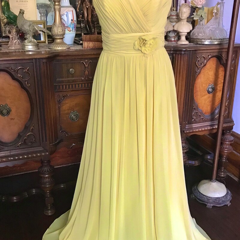 Yellow Chiffon Dress - Etsy