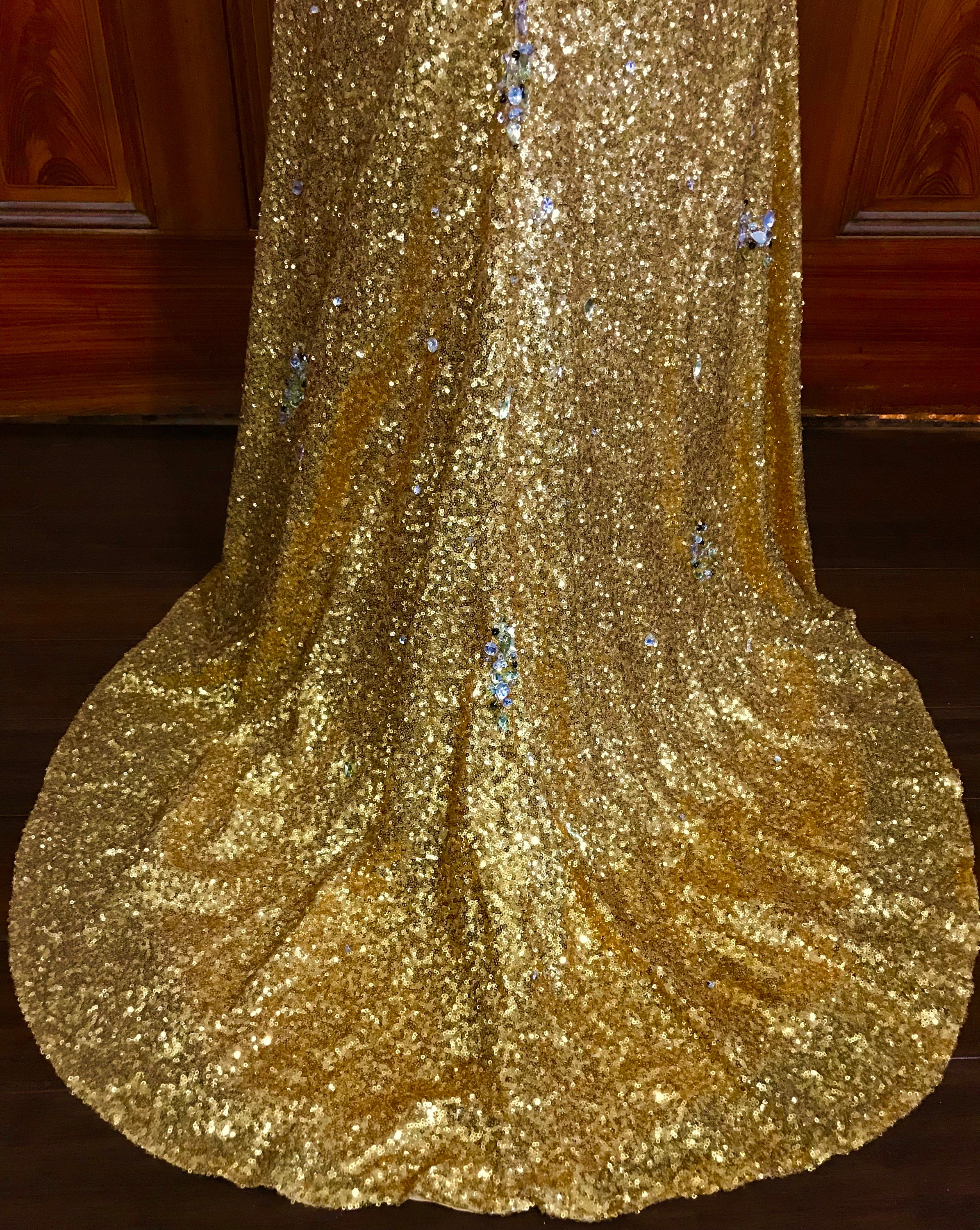 Vintage Golden Goddess Prom Pageant Gown Dress - Etsy