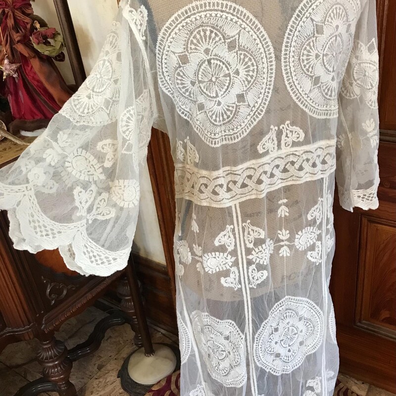 White Lace Kimono - Etsy