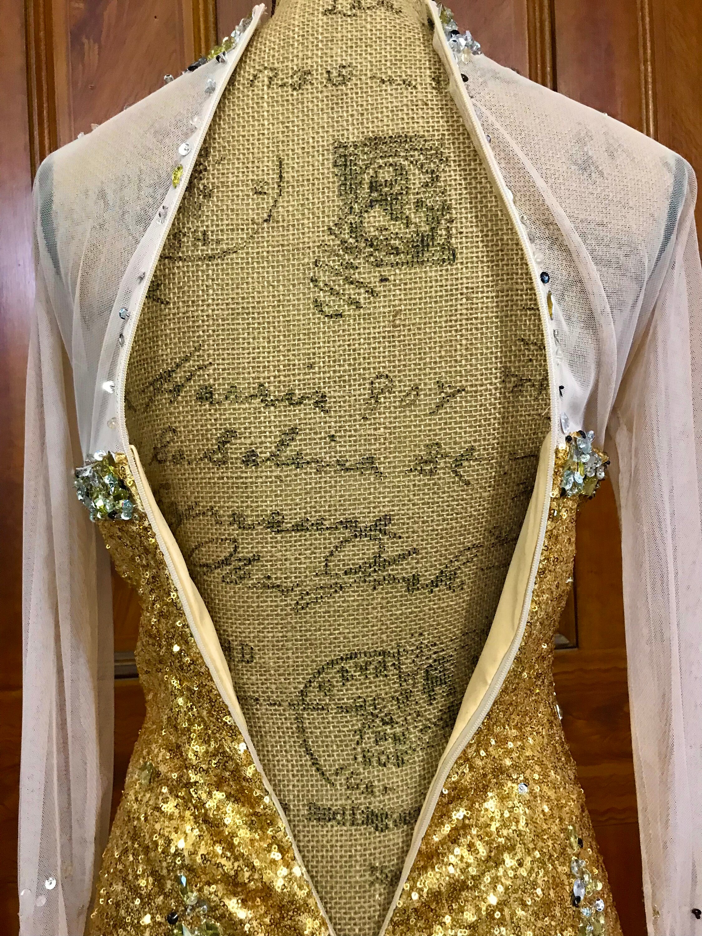 Vintage Golden Goddess Prom Pageant Gown Dress - Etsy