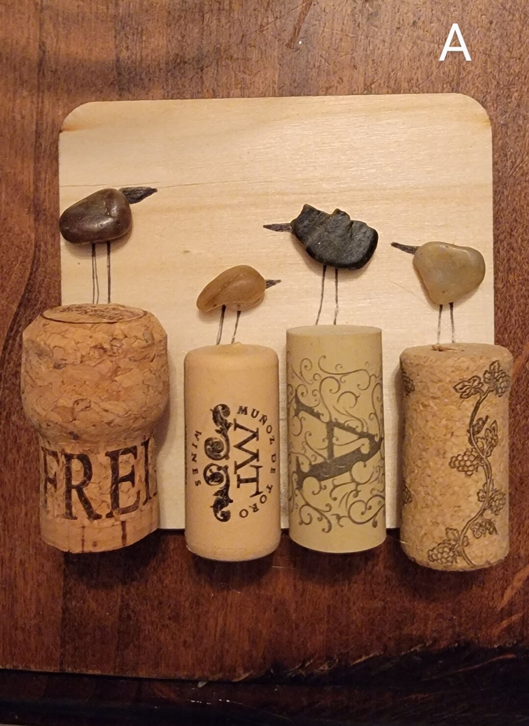 Wine Cork Bird 4x4 Magnet - Etsy