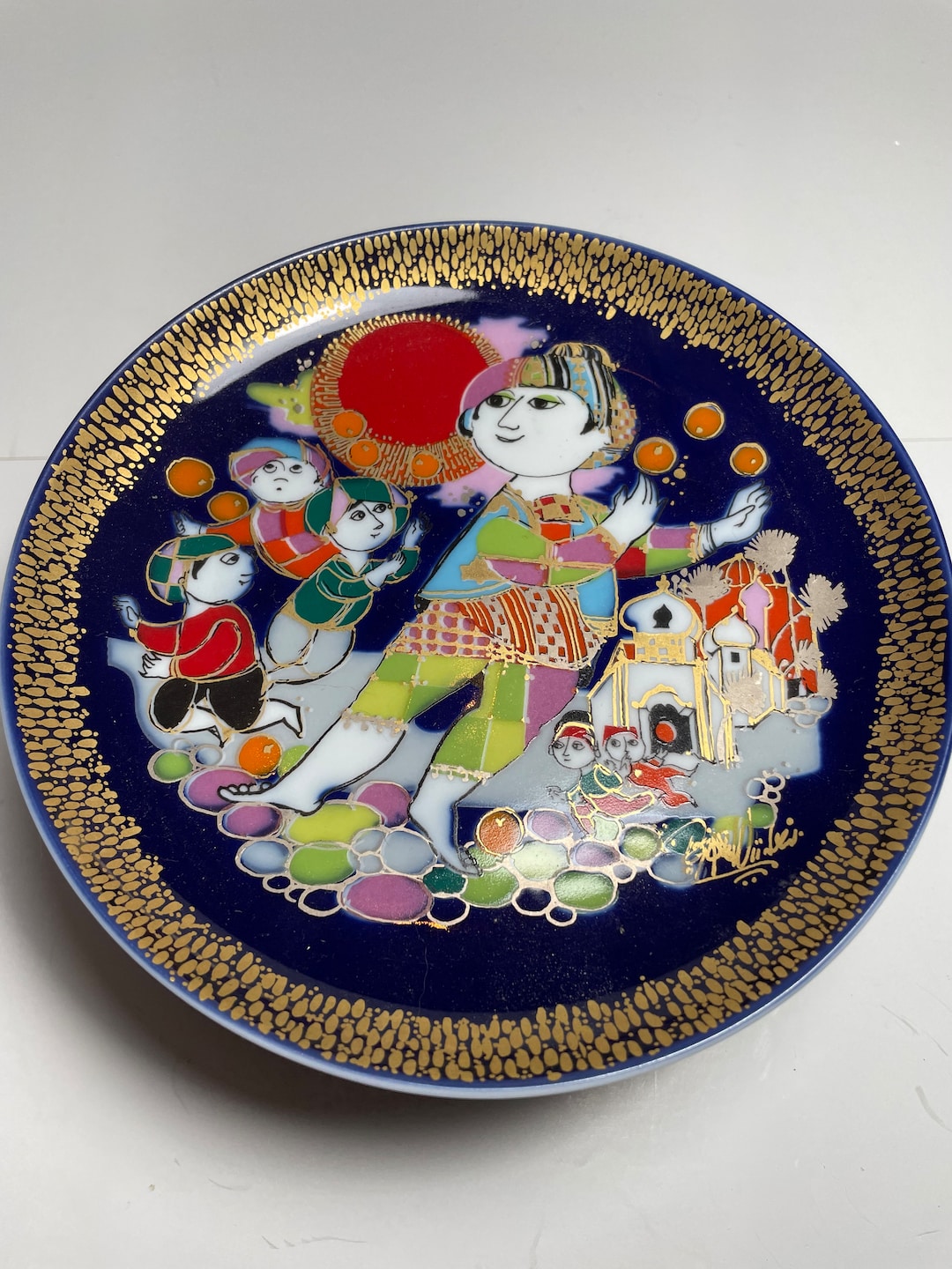Vintage Bjorn Wiinblad Rosenthal Aladdin Plate - Etsy