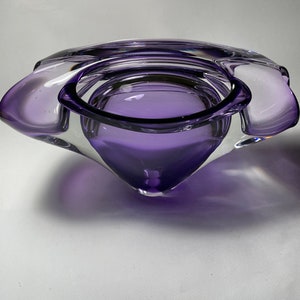Adam Jablonski Art Glass Sculpture Purple - Etsy