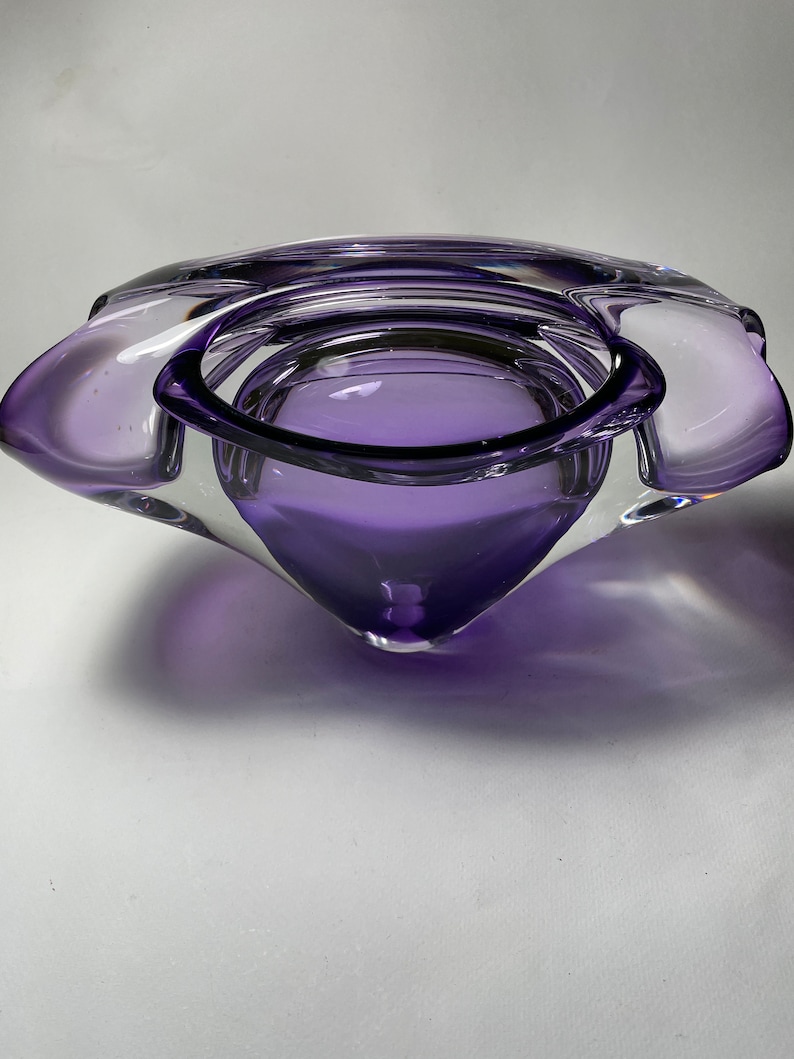 Adam Jablonski Art Glass Sculpture Purple - Etsy