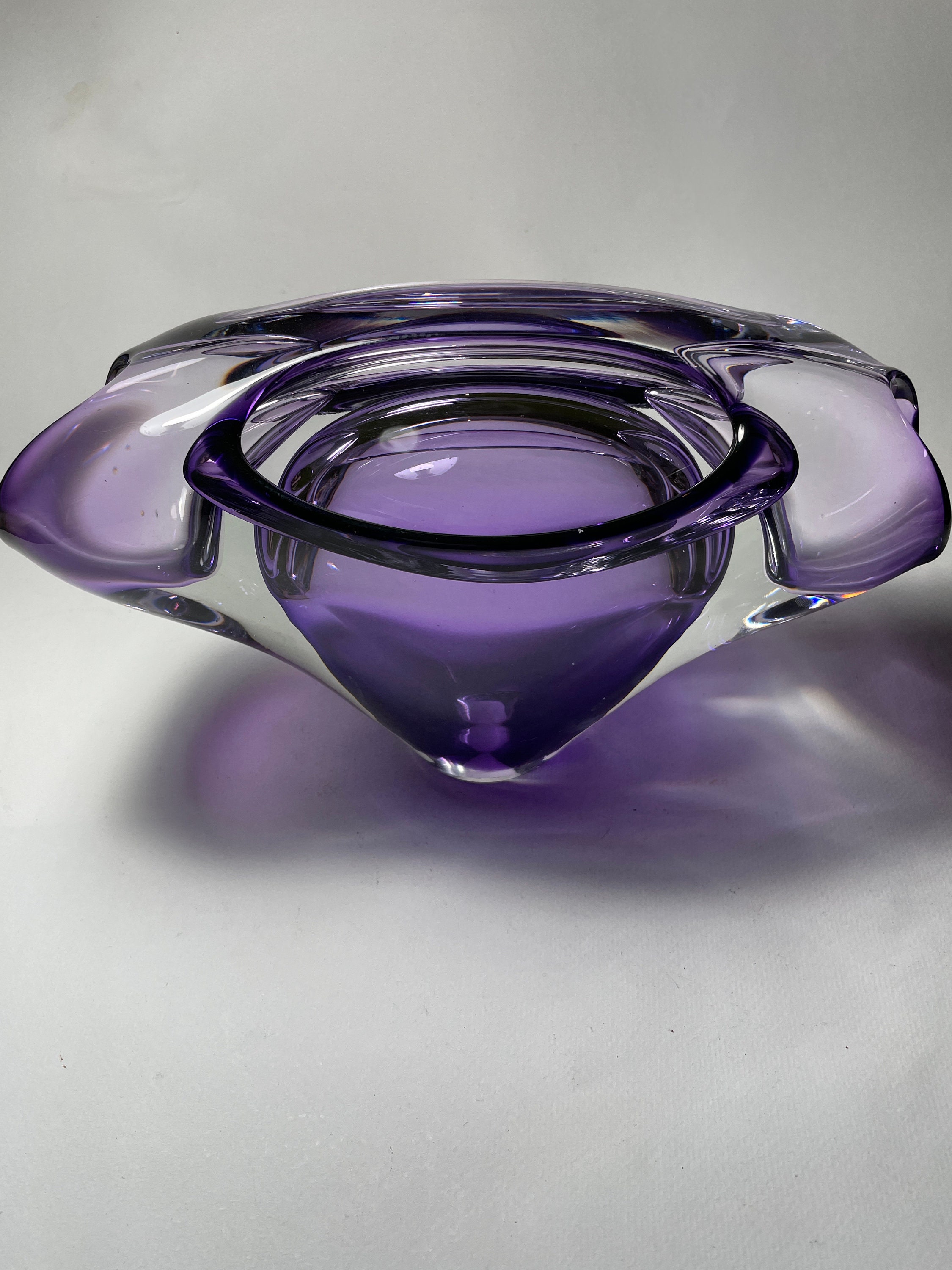Adam Jablonski Art Glass Sculpture Purple - Etsy