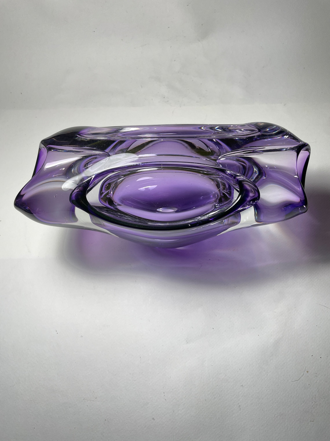 Adam Jablonski Art Glass Sculpture Purple - Etsy