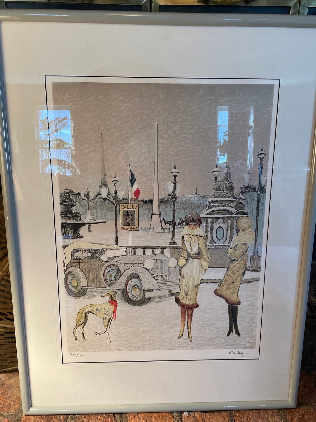 Place De La Concorde France Lithograph Signed and Numbered Ramon Dilley ...