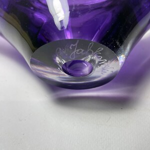 Adam Jablonski Art Glass Sculpture Purple - Etsy