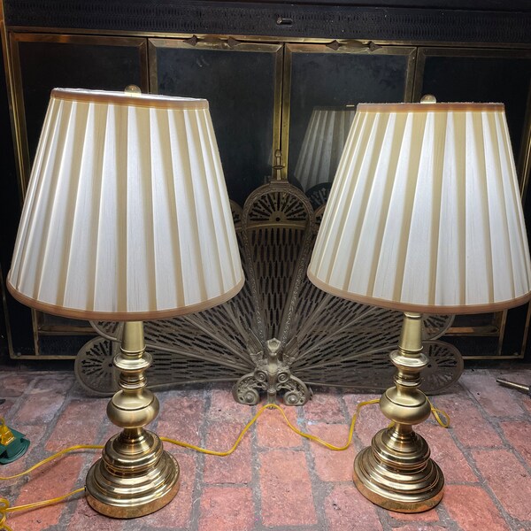 Stiffel Brass Lamp - Etsy