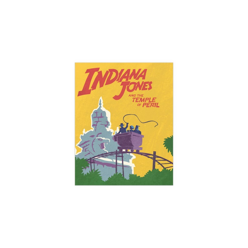 Indiana Jones Ride Poster - Etsy