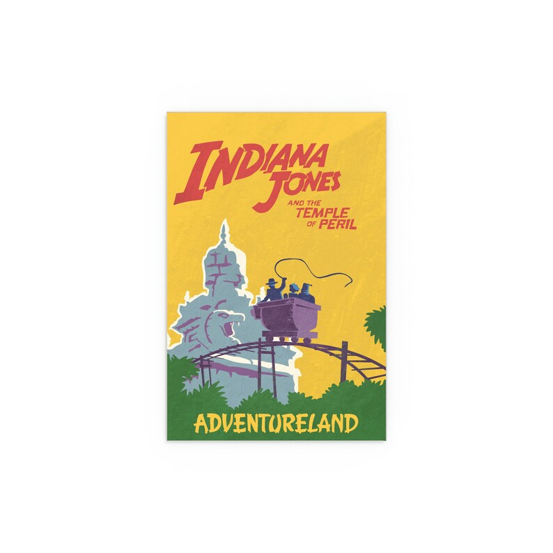 Indiana Jones Ride Poster - Etsy