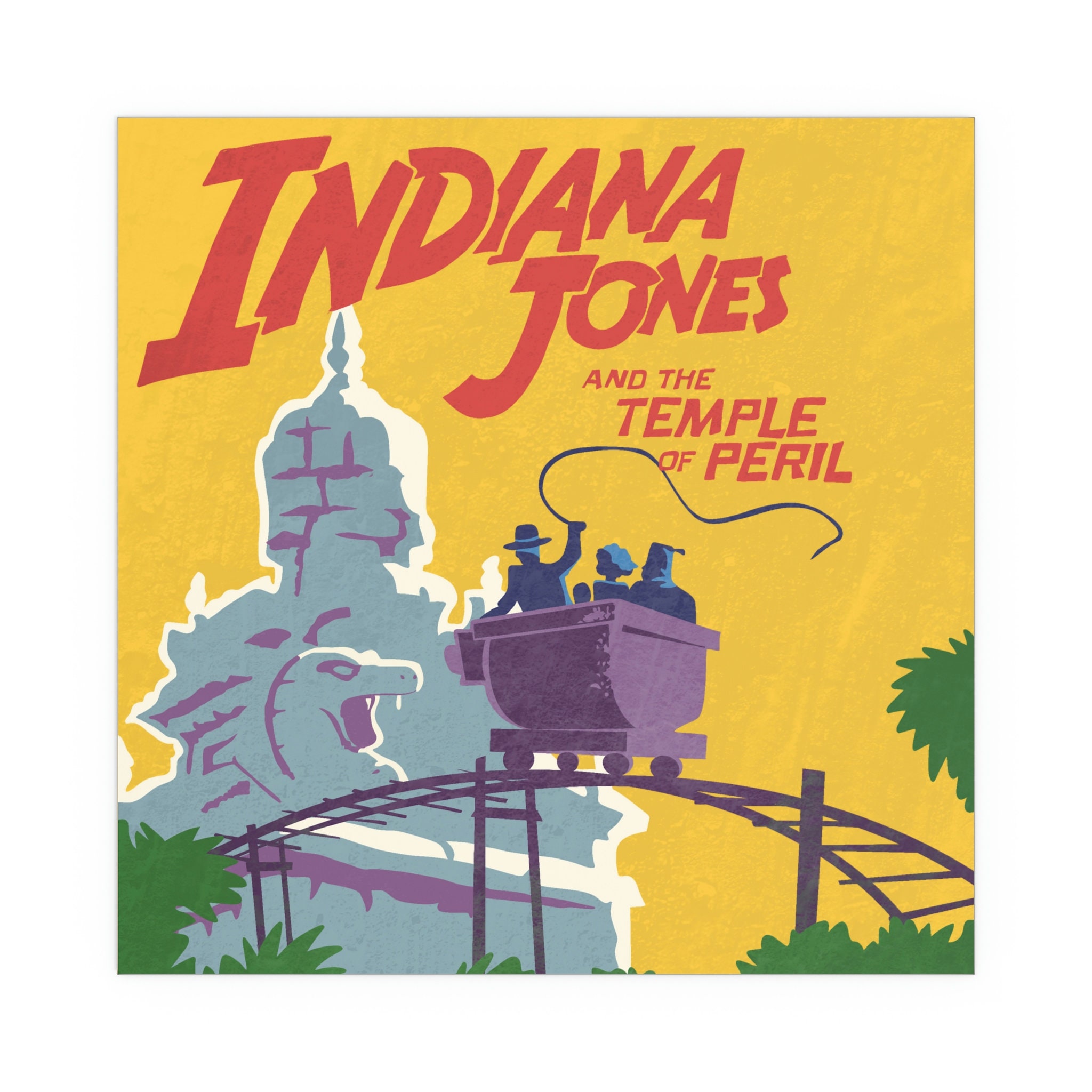 Indiana Jones Ride Poster - Etsy