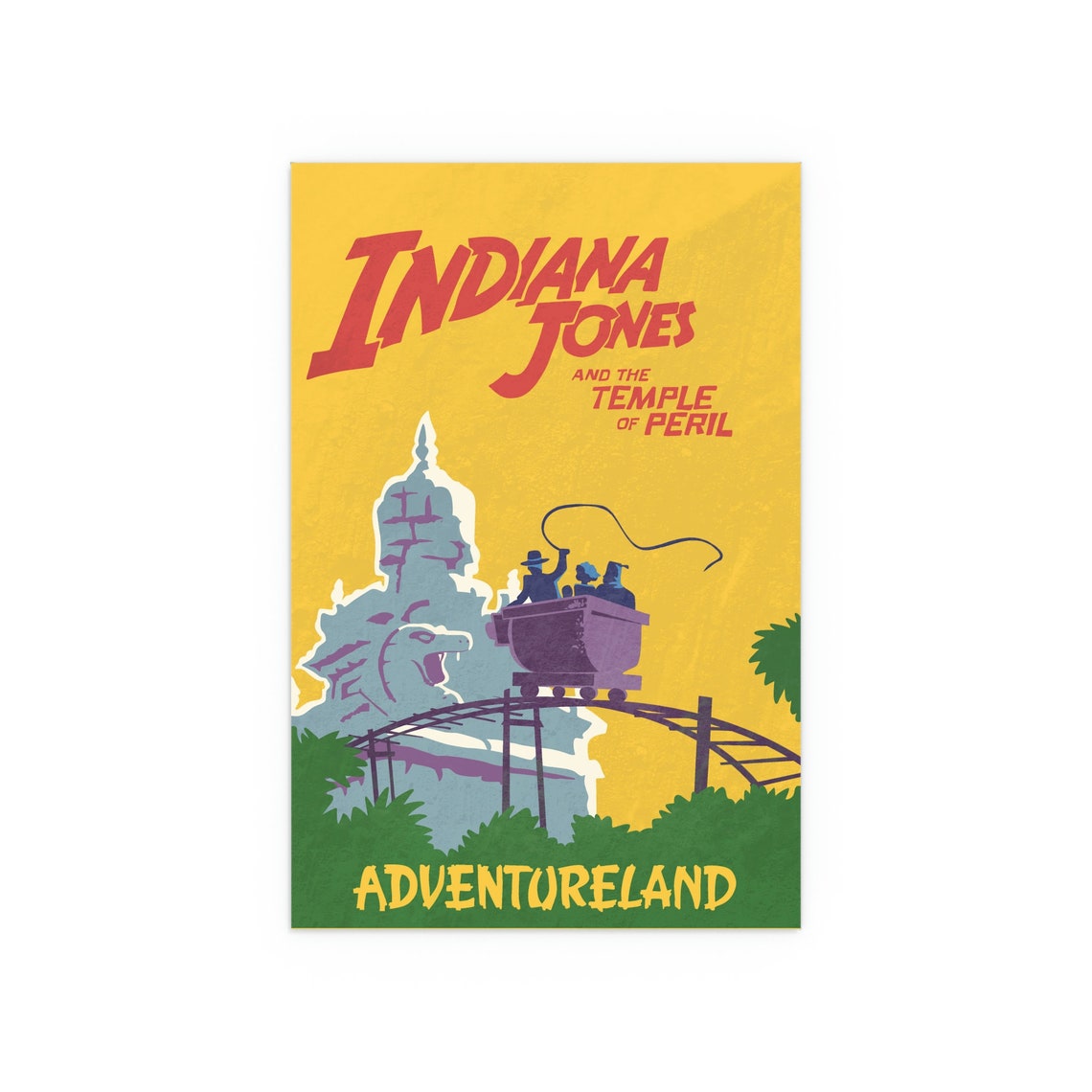 Indiana Jones Ride Poster Etsy indiana-jones-ride-poster-etsy