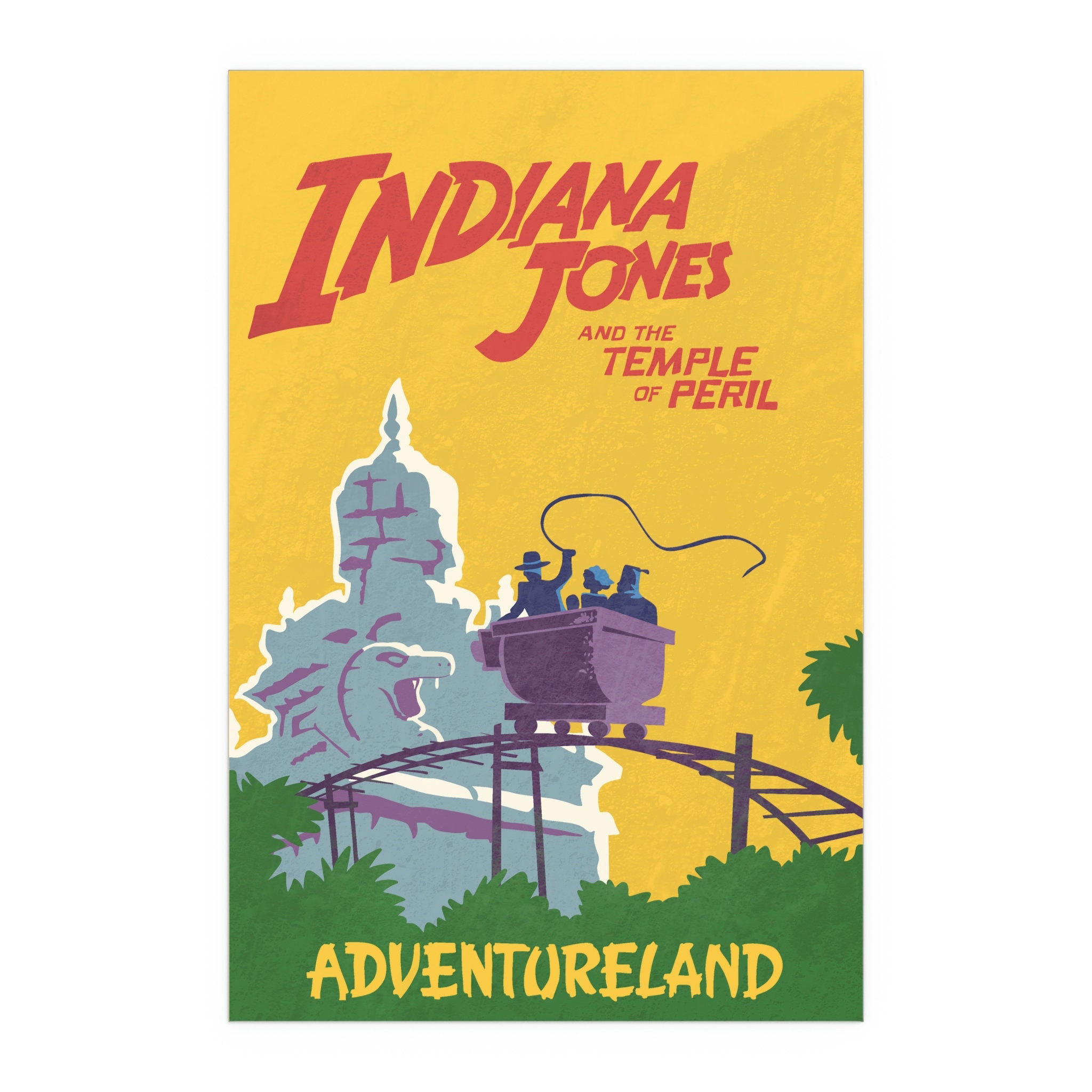 Indiana Jones Ride Poster - Etsy