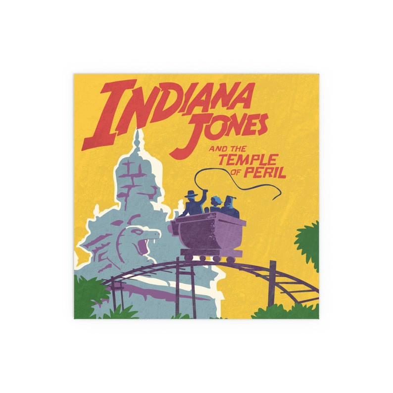 Indiana Jones Ride Poster - Etsy