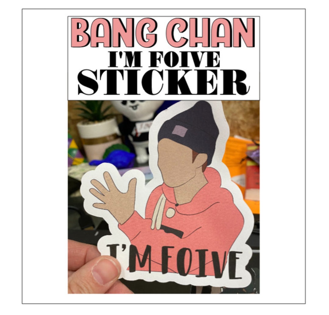 Bang Chan I'm Foive Sticker | Stray Kids Sticker | Kpop Sticker | Stray ...