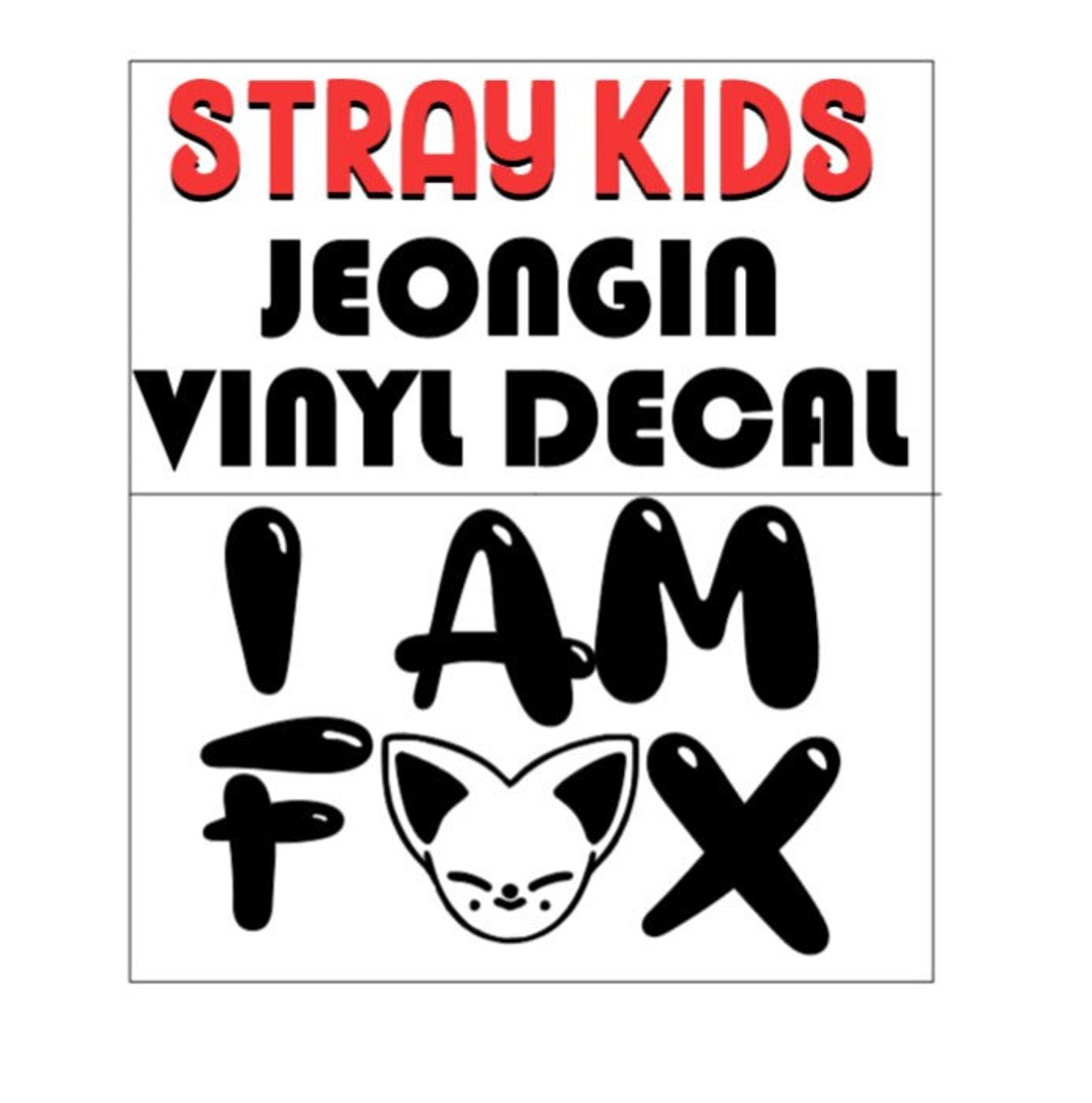 Stray Kids i AM Fox Decal KPOP Vinyl Car Bumper Stickers Jeongin Foxi ...
