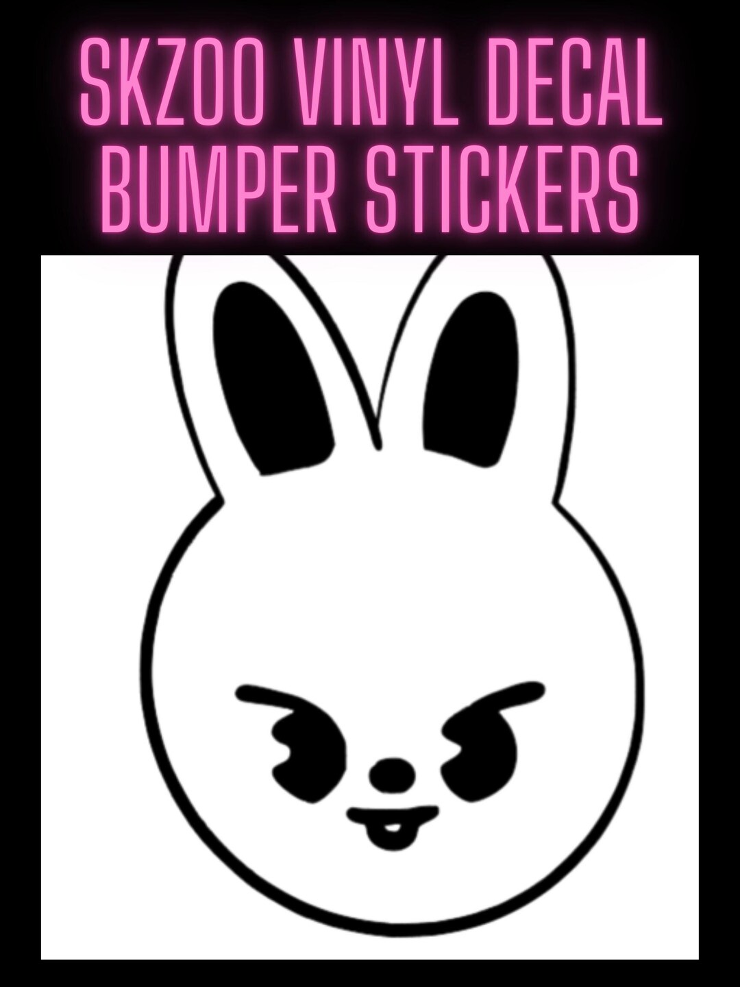 Stray Kids SKZOO Decal Kpop Vinyl Bumper Stickers - Etsy Hong Kong