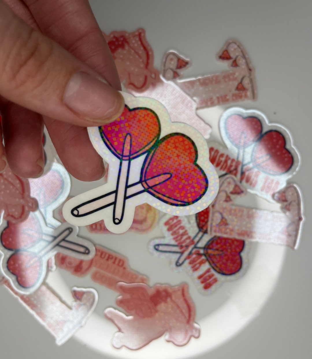 Valentines Day Sucker Stickers - Etsy