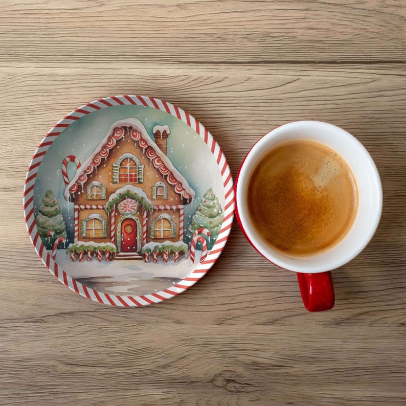 Thermosaf Polymer Gingerbread House Christmas Plate, Gingerbread ...