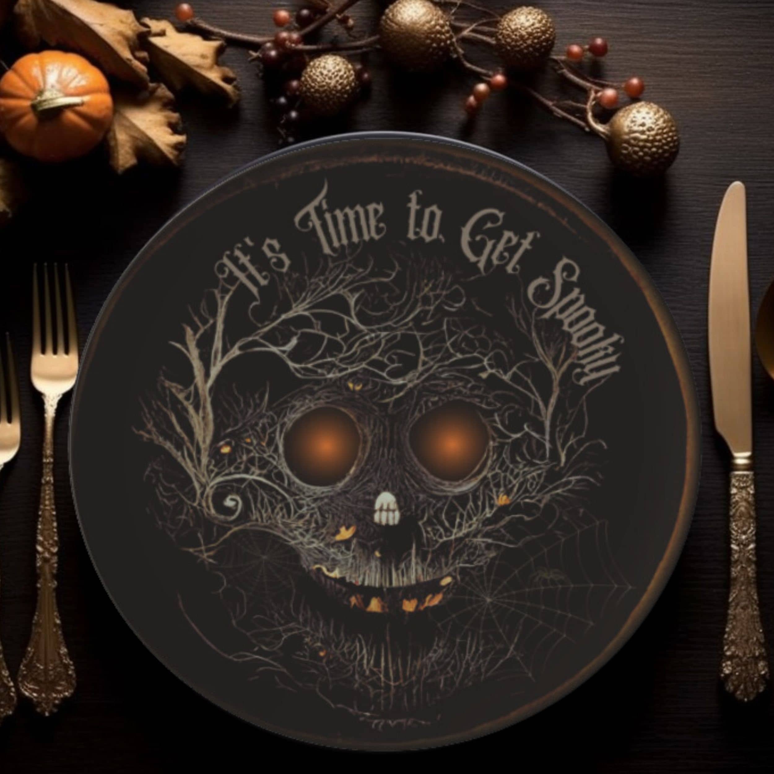 Scary Halloween China Plate Halloween Party Plates Dining Set - Etsy