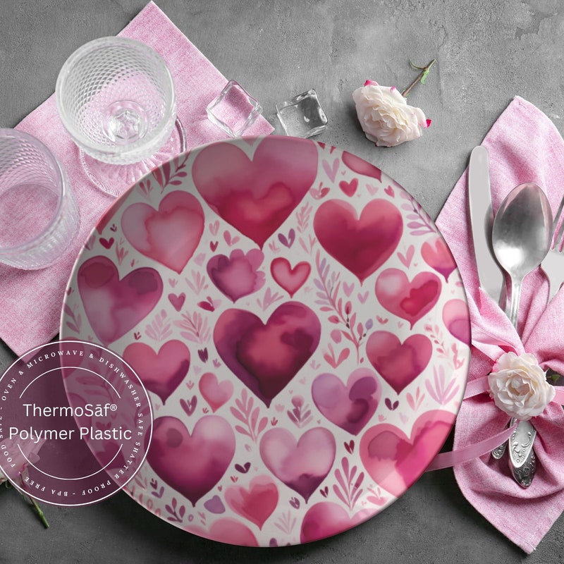 Valentines Day Plates - Etsy