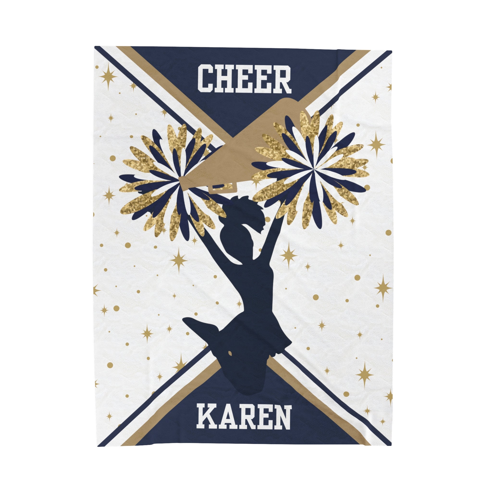 Personalized Cheerleader Blanket Cheer Gift for Girls, Minky Throw ...