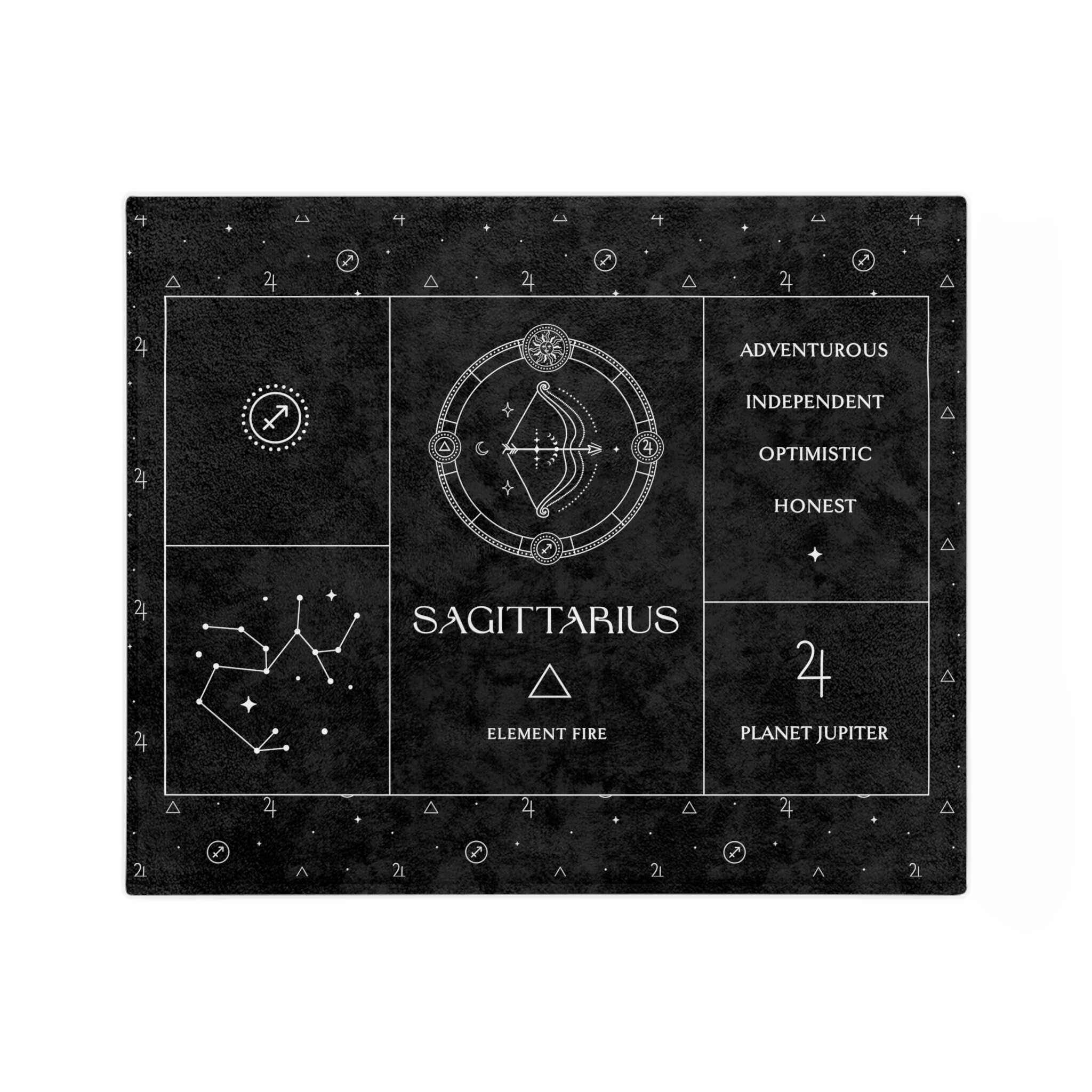 Sagittarius Zodiac Blanket, Sagittarius Blanket Minky Throw Blanket ...