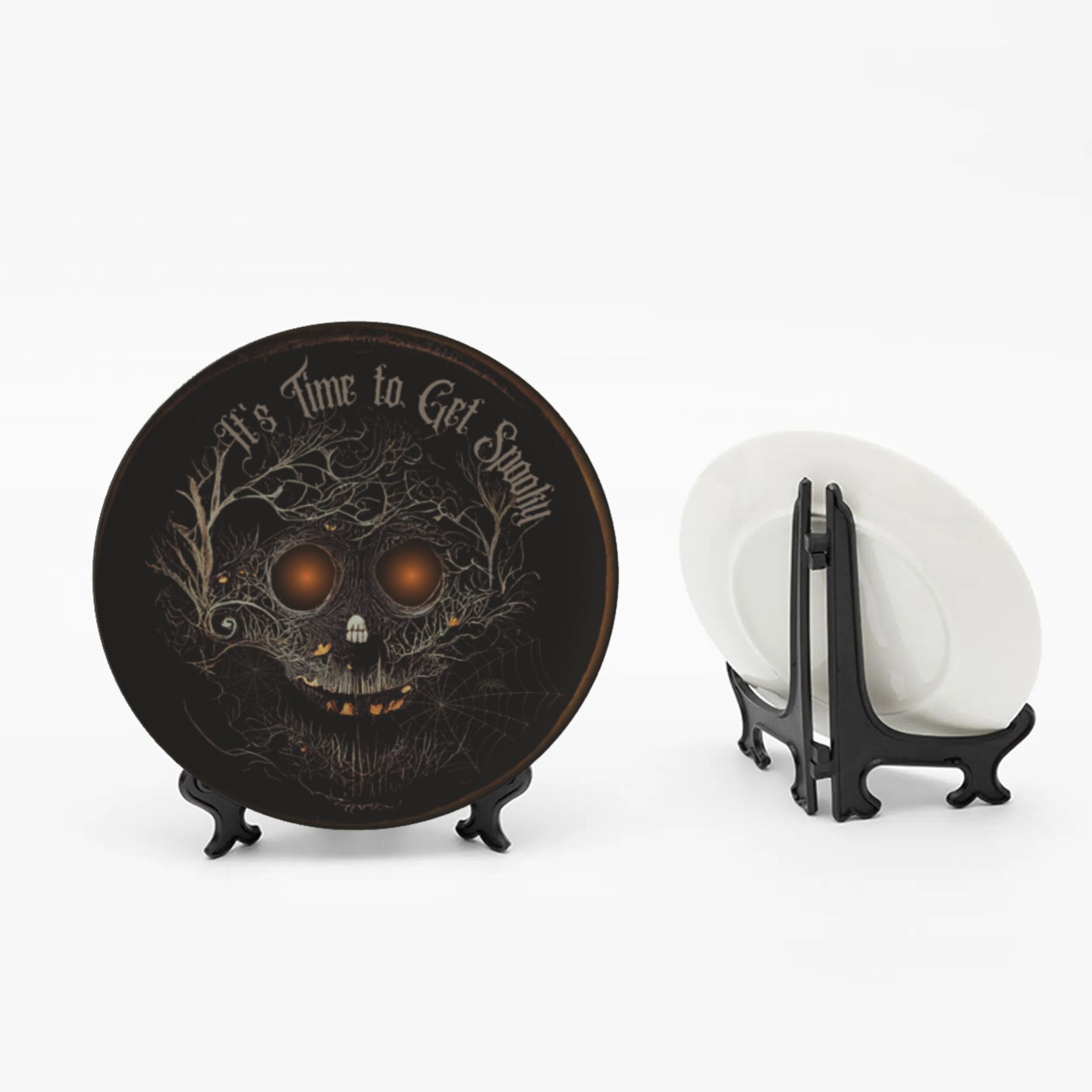 Scary Halloween China Plate Halloween Party Plates Dining Set - Etsy