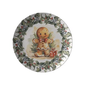 Thermosaf Polymer Gingerbread Man Christmas Plate, Gingerbread ...
