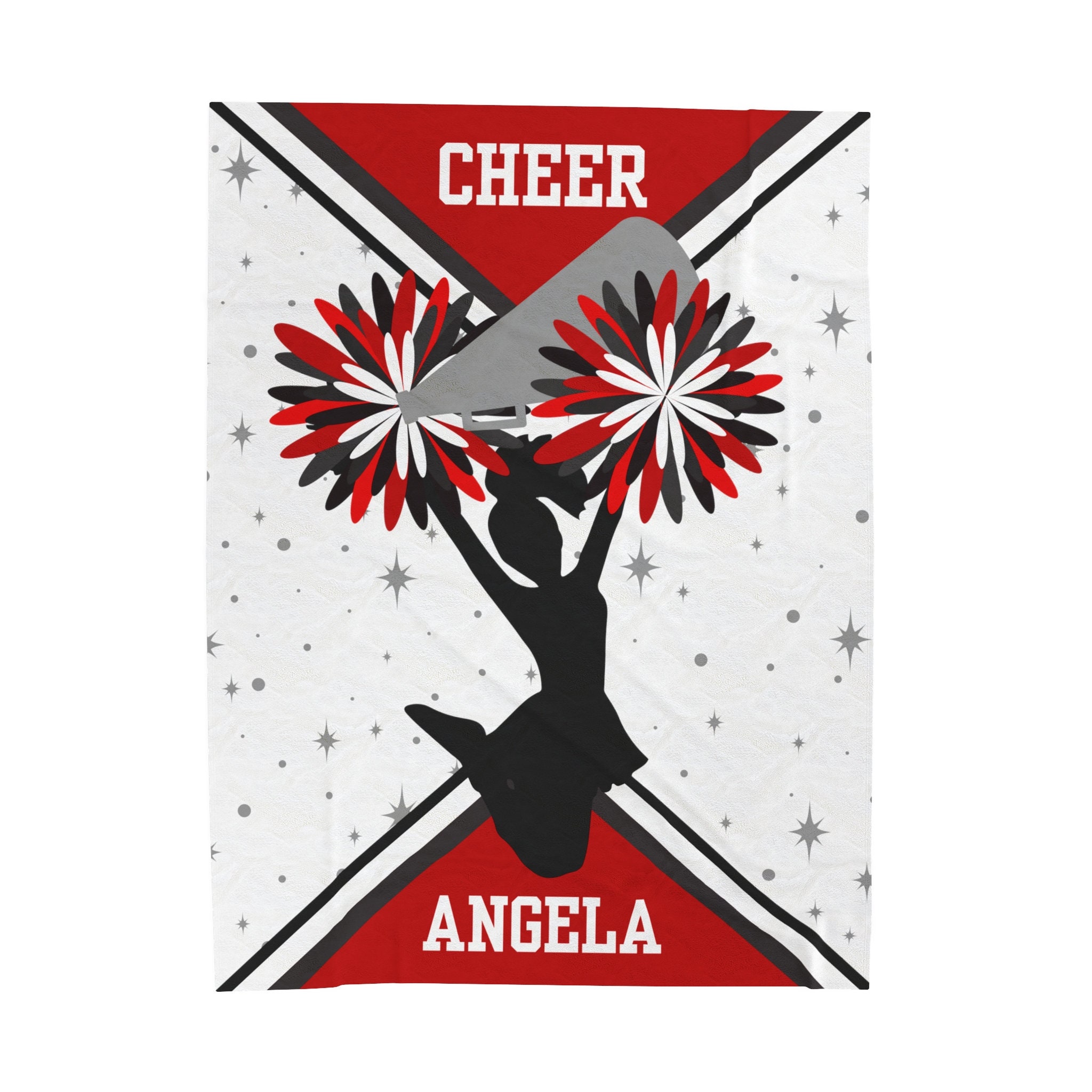 Personalized Cheerleader Blanket Cheer Gift for Girls, Minky Throw ...