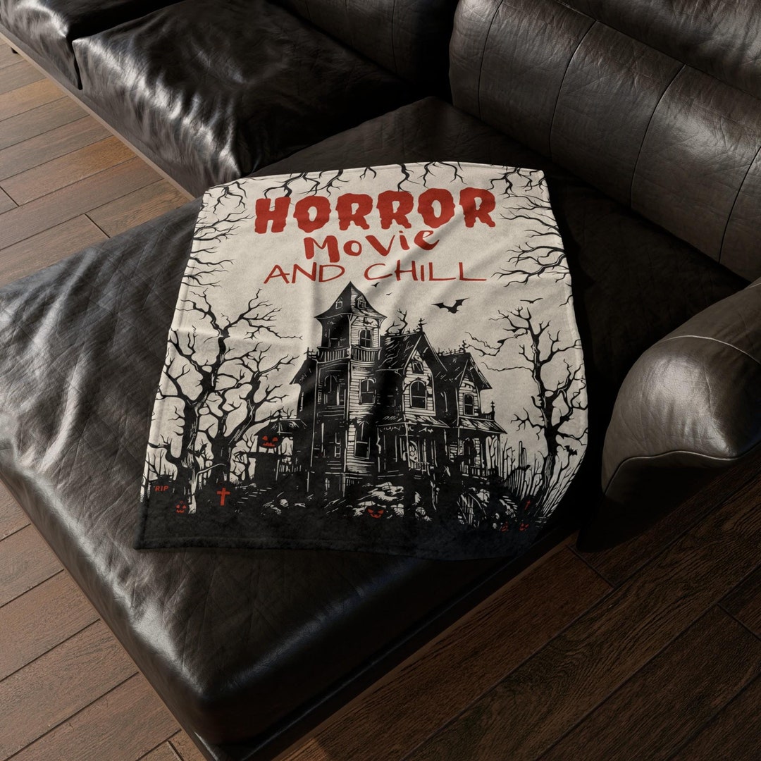 Horror Movie Blanket Movie Lover Gift, Movie Night Blanket Sofa Throw ...