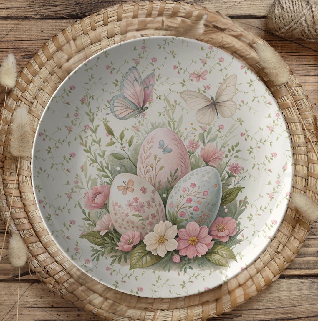 Happy Easter Plates, Easter Brunch Table Decor Prayer Luncheon Plate ...