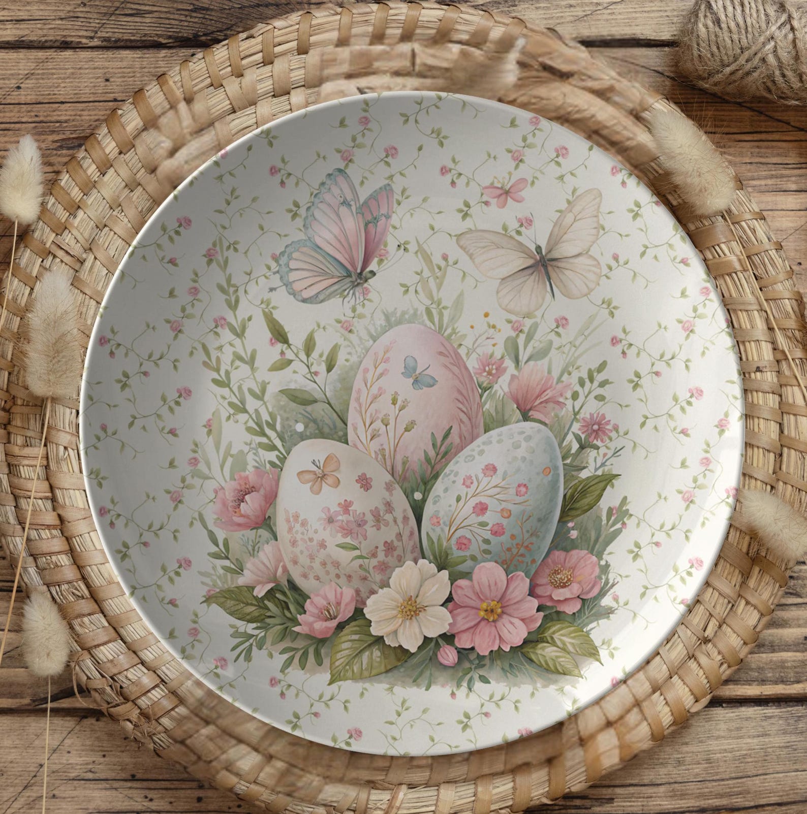 Happy Easter Plates, Easter Brunch Table Decor Prayer Luncheon Plate ...