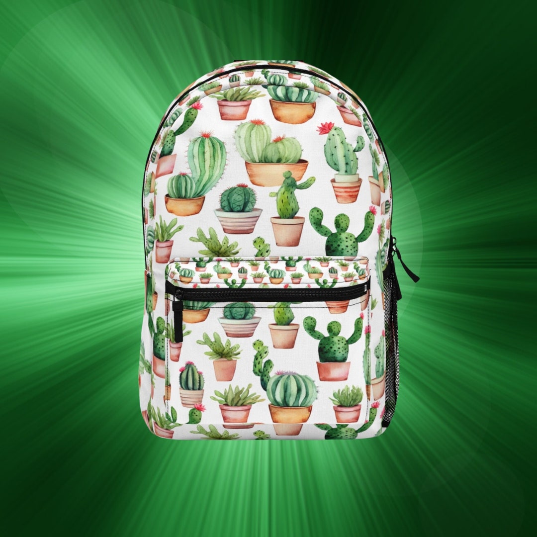 Cactus Backpack College Freshman Gift Cactus Book Bag Teacher Gift for ...