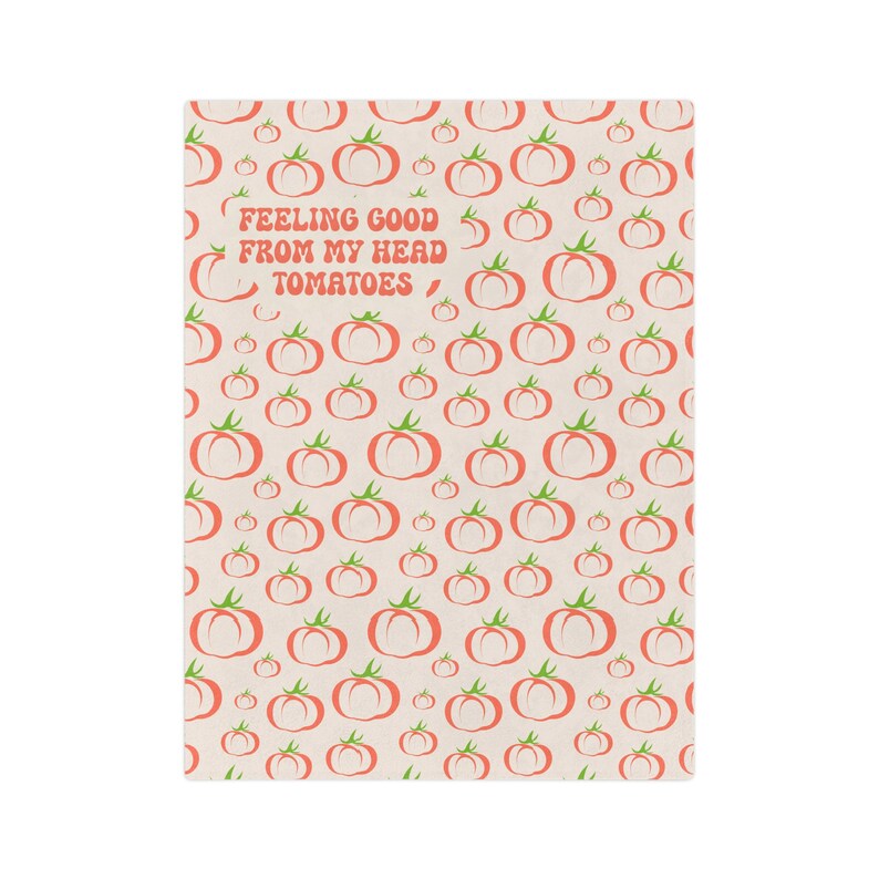 Feeling Good From My Head Tomatoes Blanket Soft Cozy Fall - Etsy