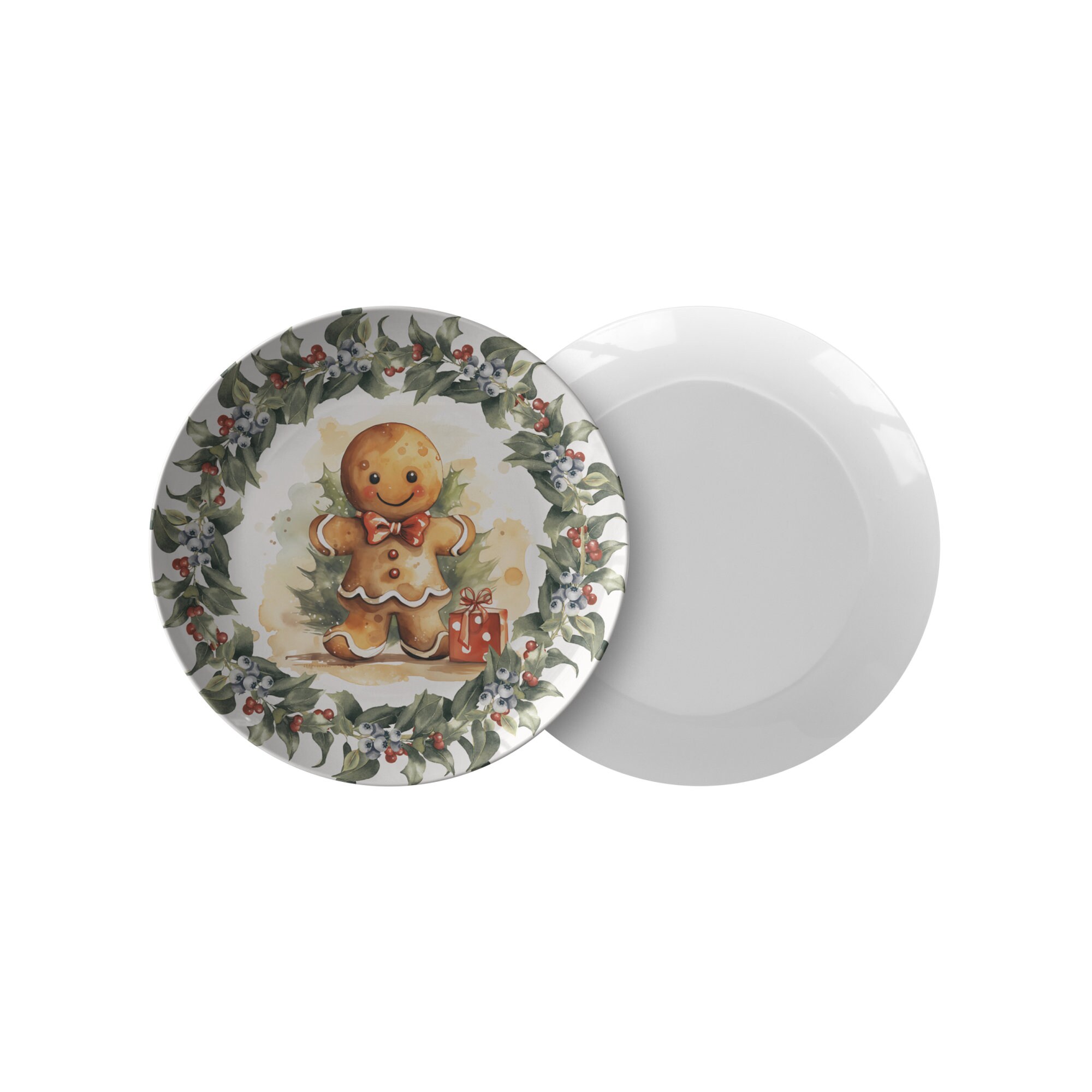 Thermosaf Polymer Gingerbread Man Christmas Plate, Gingerbread ...
