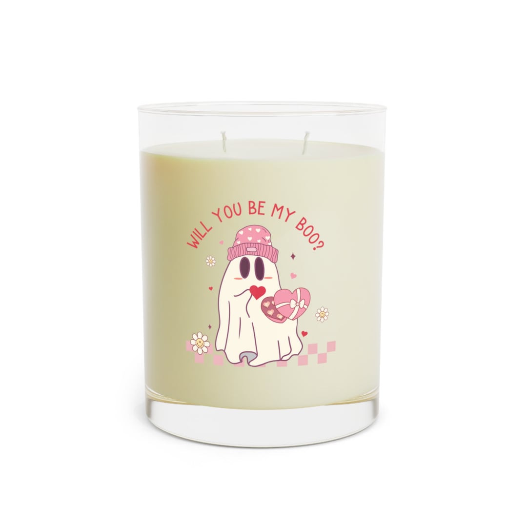 Will You Be My Boo Retro Ghost Candle Be Mine Candle, Soy Candle ...