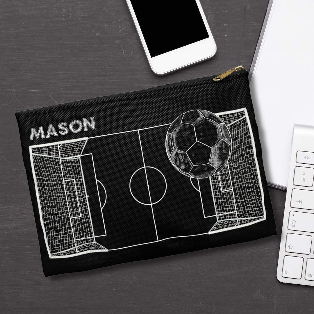 Personalized Soccer Pencil Case, Soccer Player Gift - Etsy