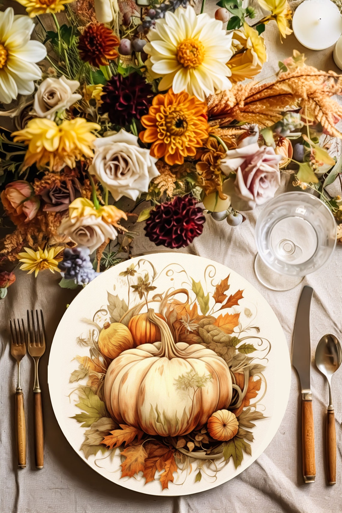 Bone China Pumpkin Plates White Pumpkin Plates Cottagecore Kitchen ...