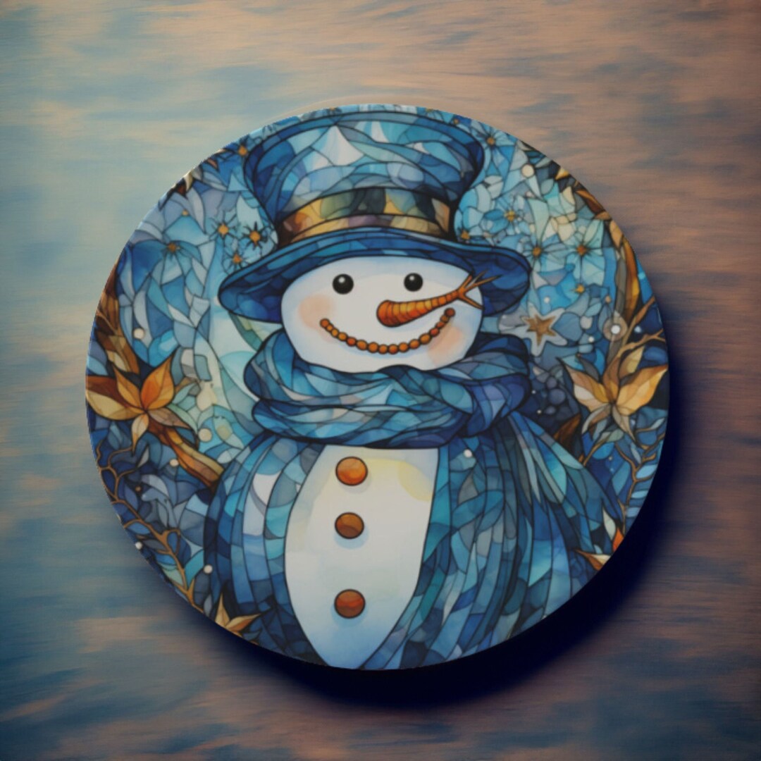 Bone China Snowman Dinner Plate, Snowman Christmas Decor Christmas ...