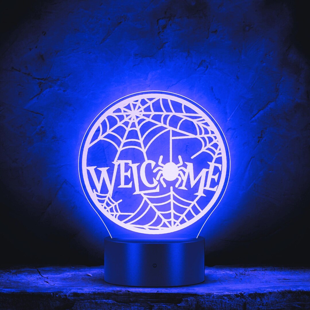 Halloween Spider Web Led Light Halloween Decor, Halloween Nightlight ...