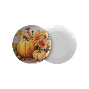 Thermosaf Polymer Rustic Fall Pumpkin Plates Autumn Decor Rustic Fall ...