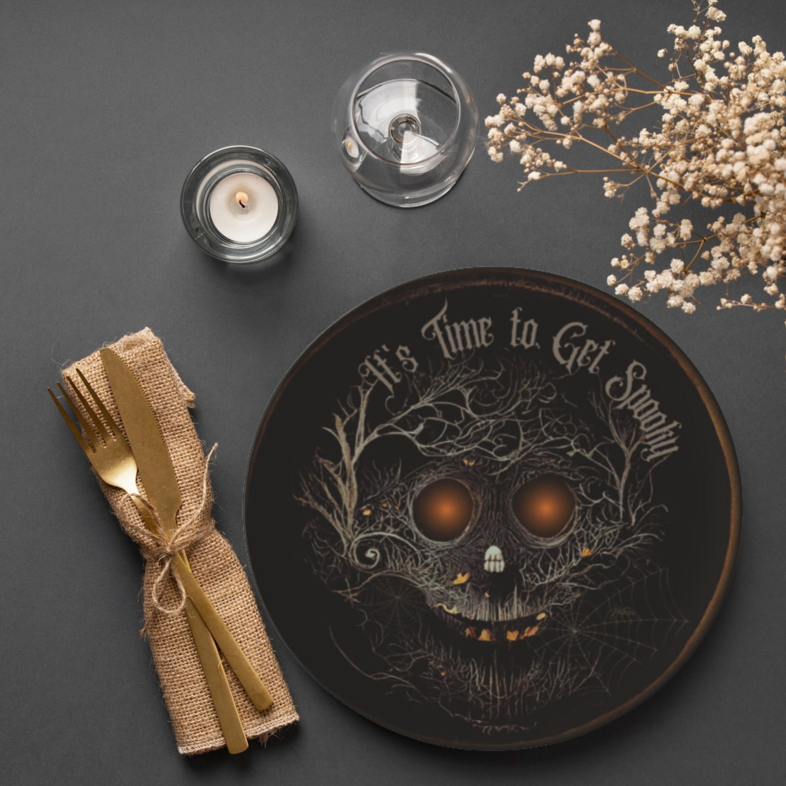 Scary Halloween China Plate Halloween Party Plates Dining Set - Etsy